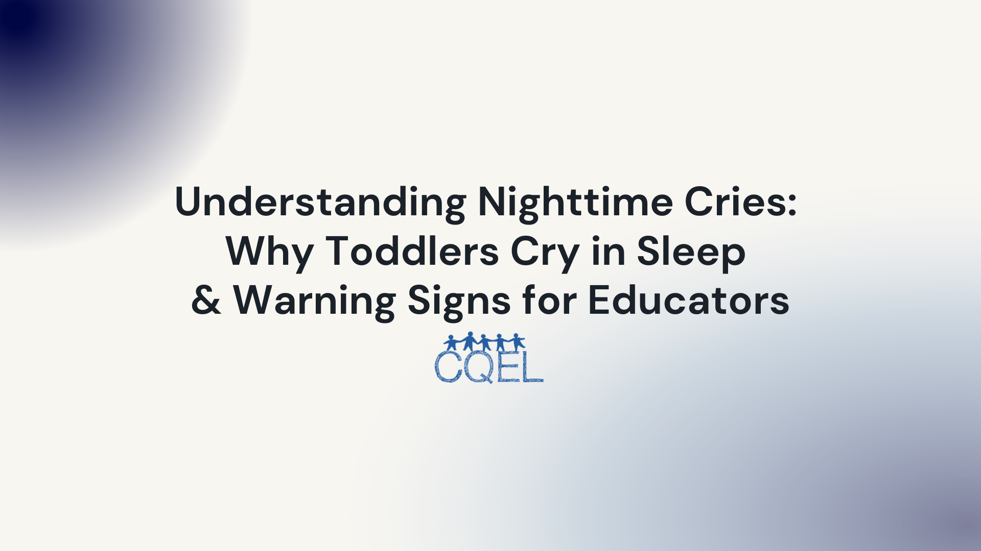 Understanding Nighttime Cries: Why Toddlers Cry in Sleep & Warning ...